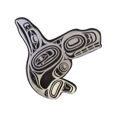 Magnet (pewter) with Orca Whale design | BC Native Arts